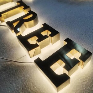 Custom 3D Backlit Studio Light Letter Sign Personalized Channel Letter ...