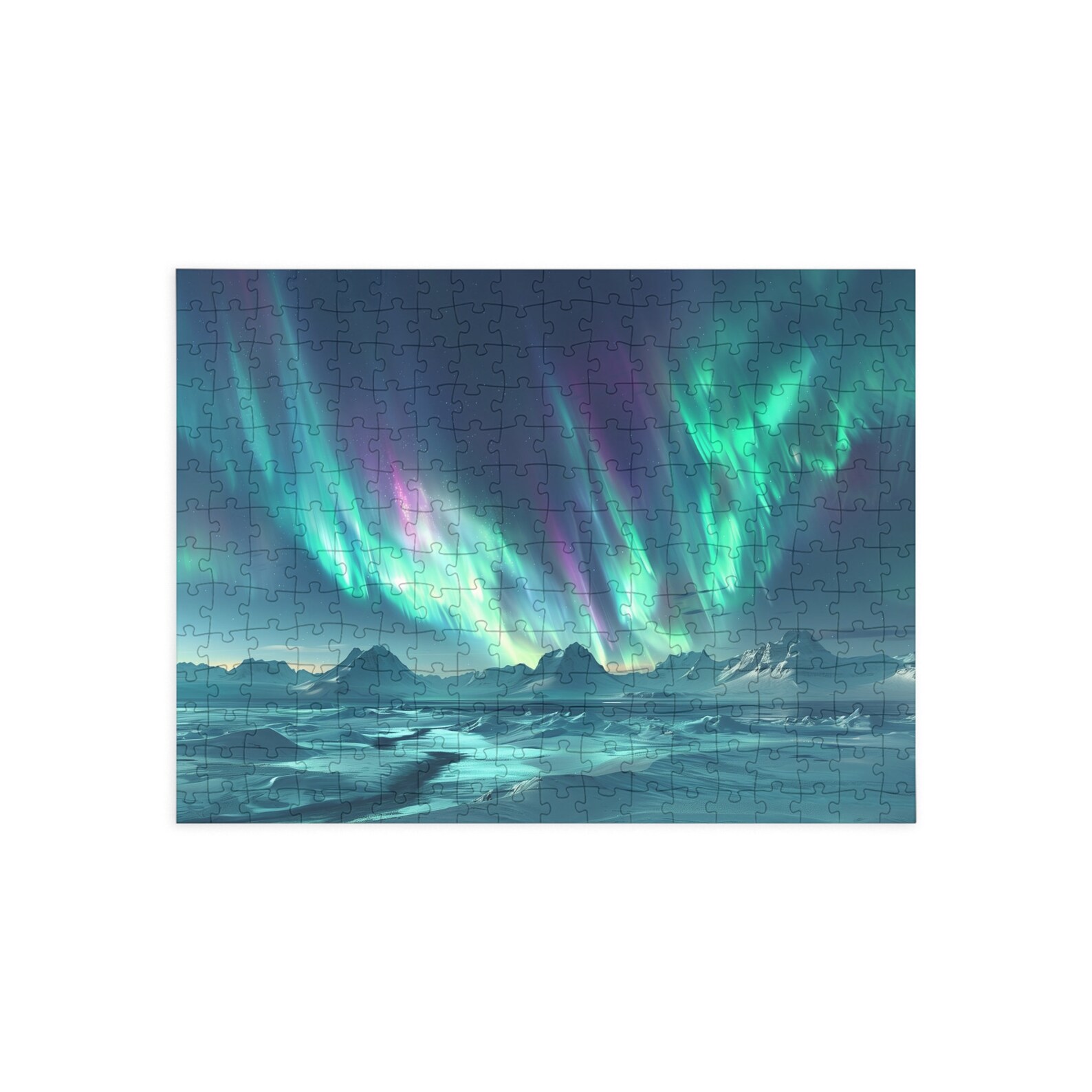 Fantasy Aurora Borealis Jigsaw Puzzle, Northern Lights Sky Puzzle ...