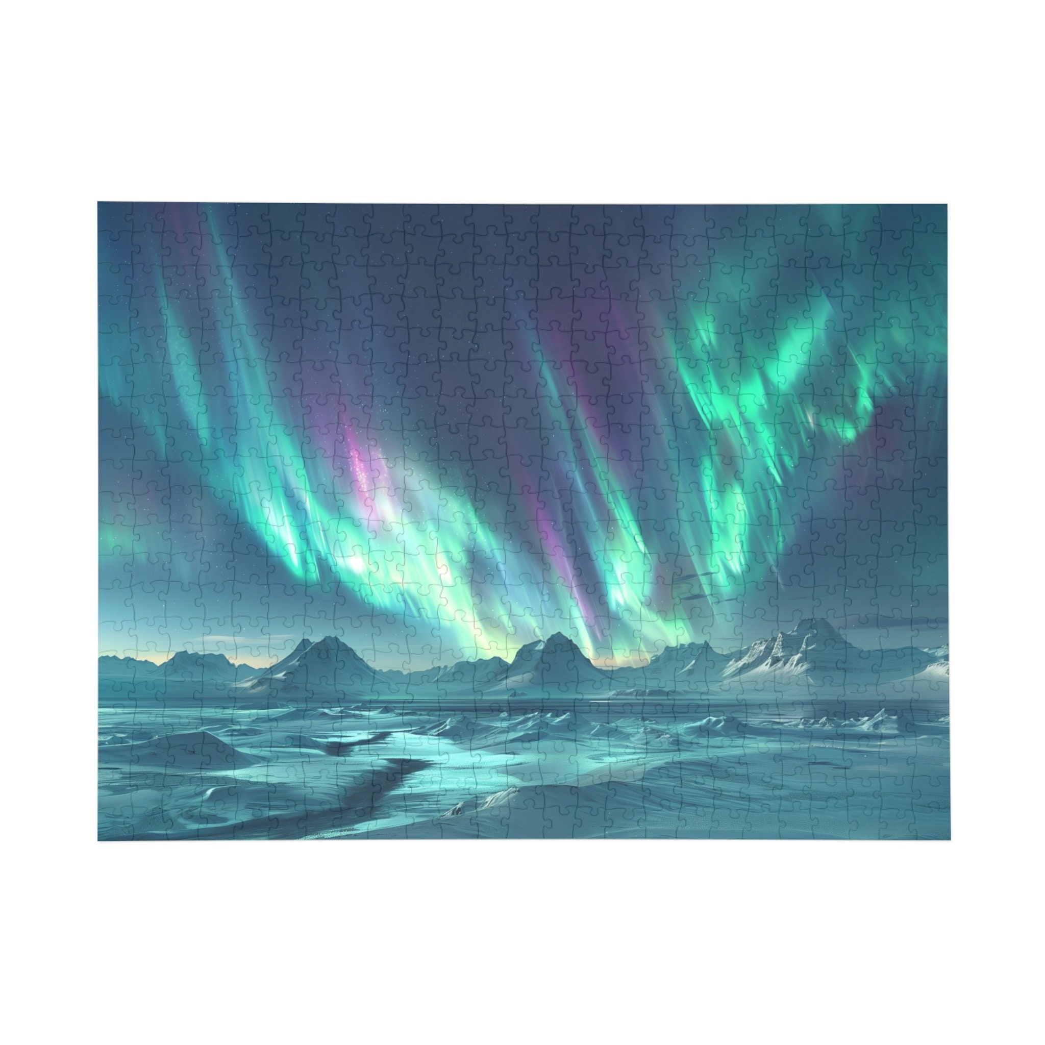 Fantasy Aurora Borealis Jigsaw Puzzle, Northern Lights Sky Puzzle ...