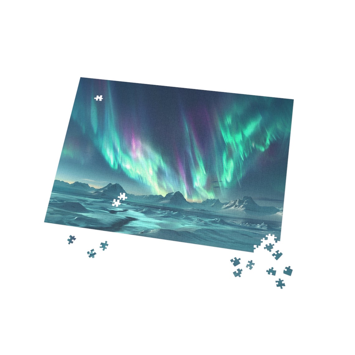 Fantasy Aurora Borealis Jigsaw Puzzle, Northern Lights Sky Puzzle ...