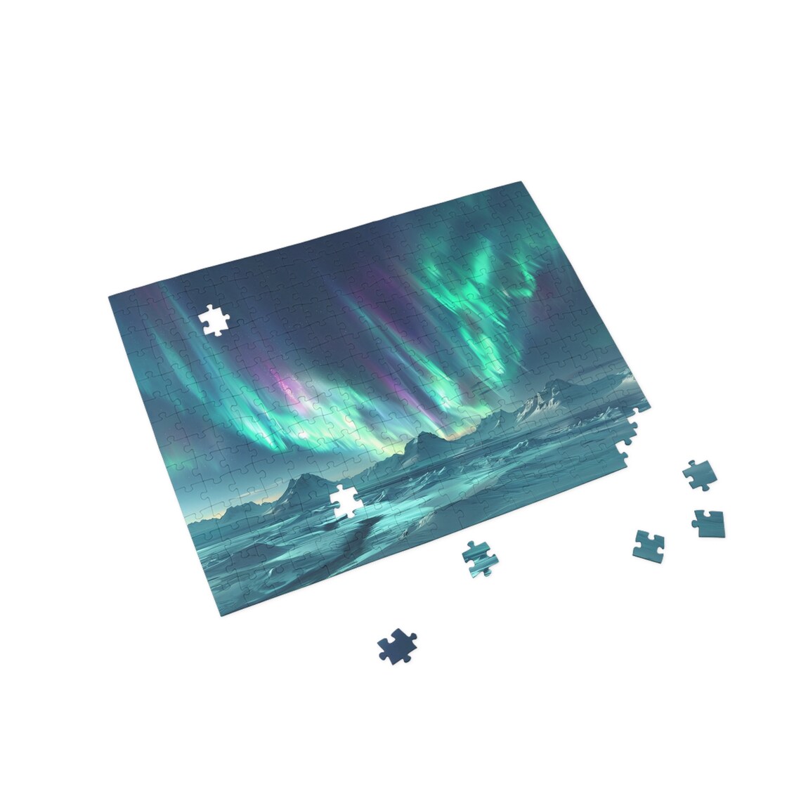 Fantasy Aurora Borealis Jigsaw Puzzle, Northern Lights Sky Puzzle ...