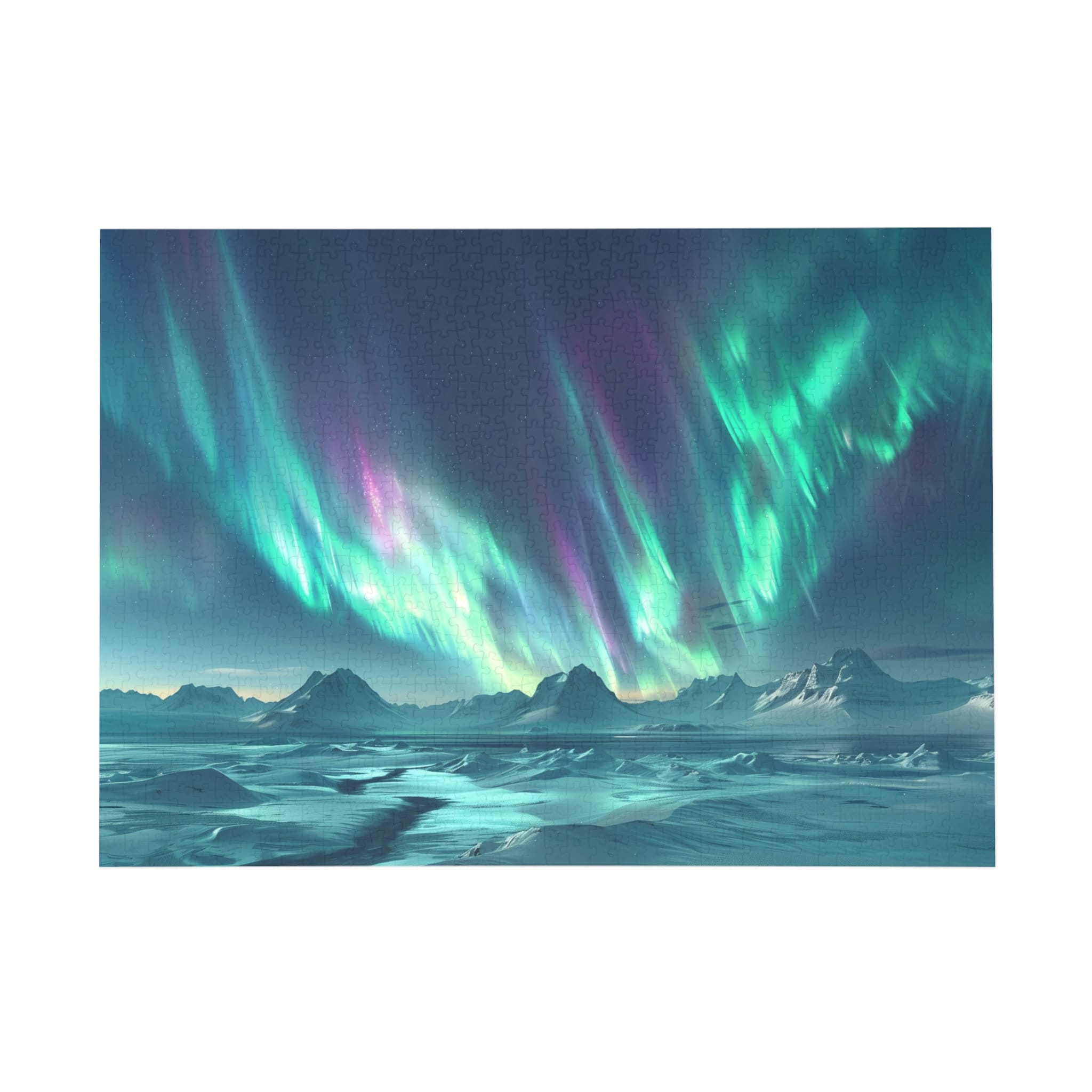 Fantasy Aurora Borealis Jigsaw Puzzle, Northern Lights Sky Puzzle ...
