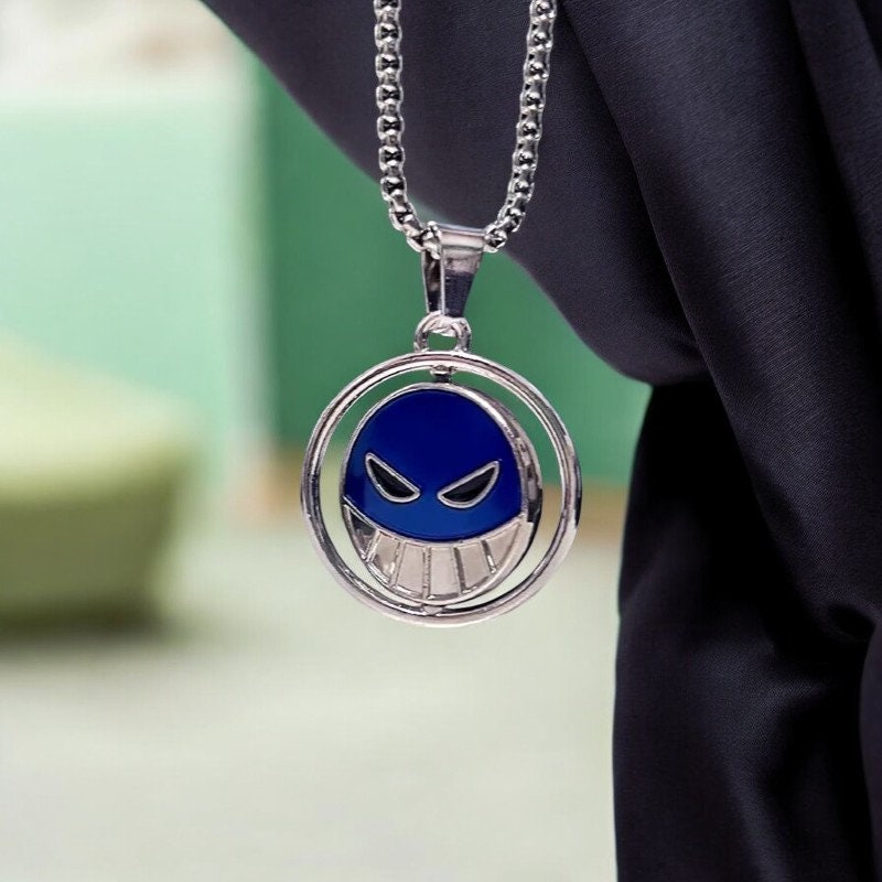 Ace Necklace for Him X Her | Anime-inspired Metal Jewelry | Spinning ...