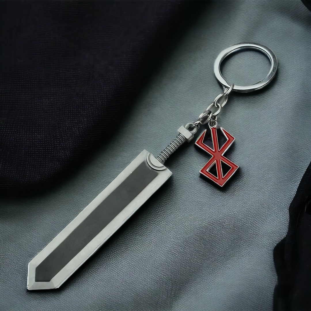 Bers#rk Anime Keyring Set, Guts Sword & Griffith Charms, Unisex ...