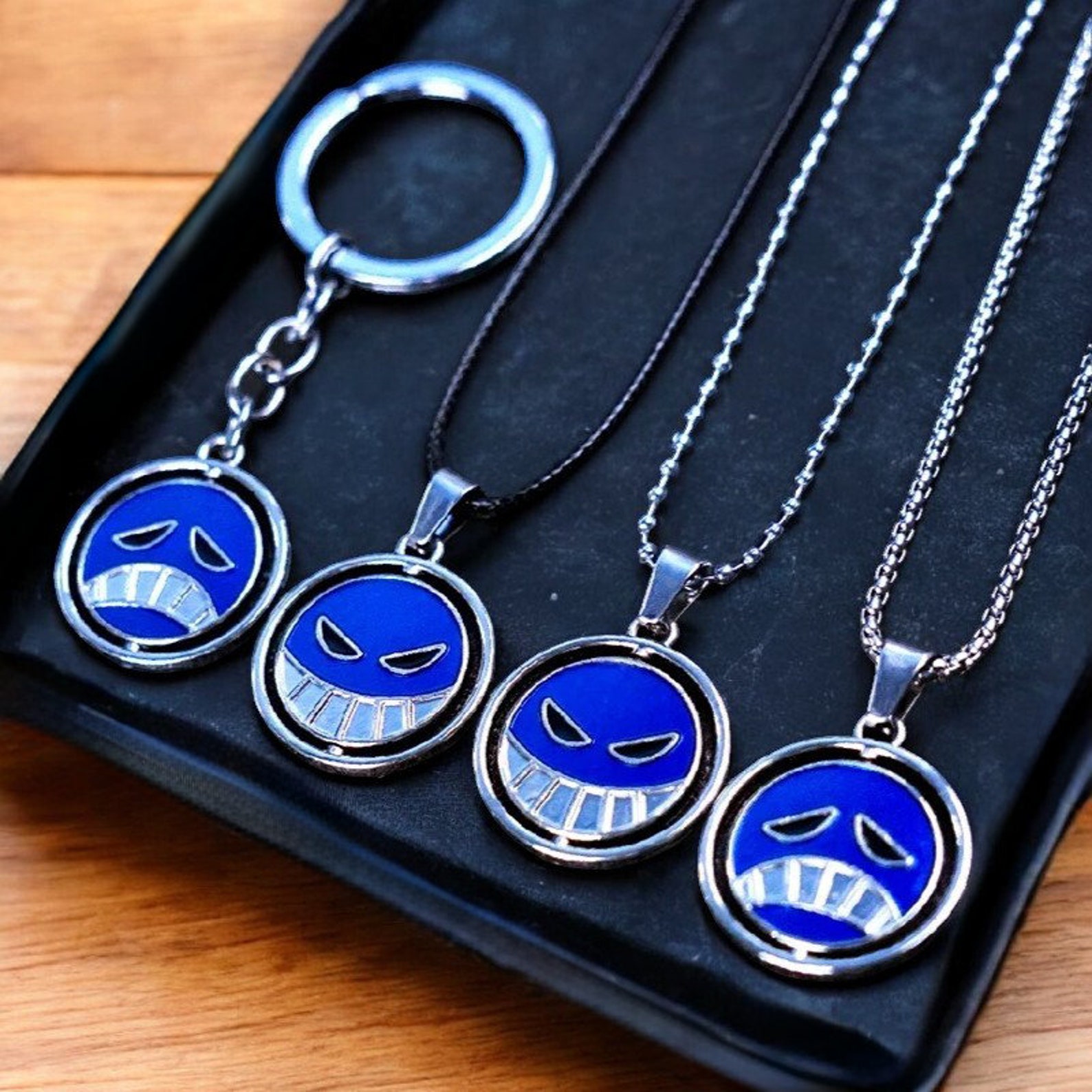 Ace Necklace for Him X Her | Anime-inspired Metal Jewelry | Spinning ...