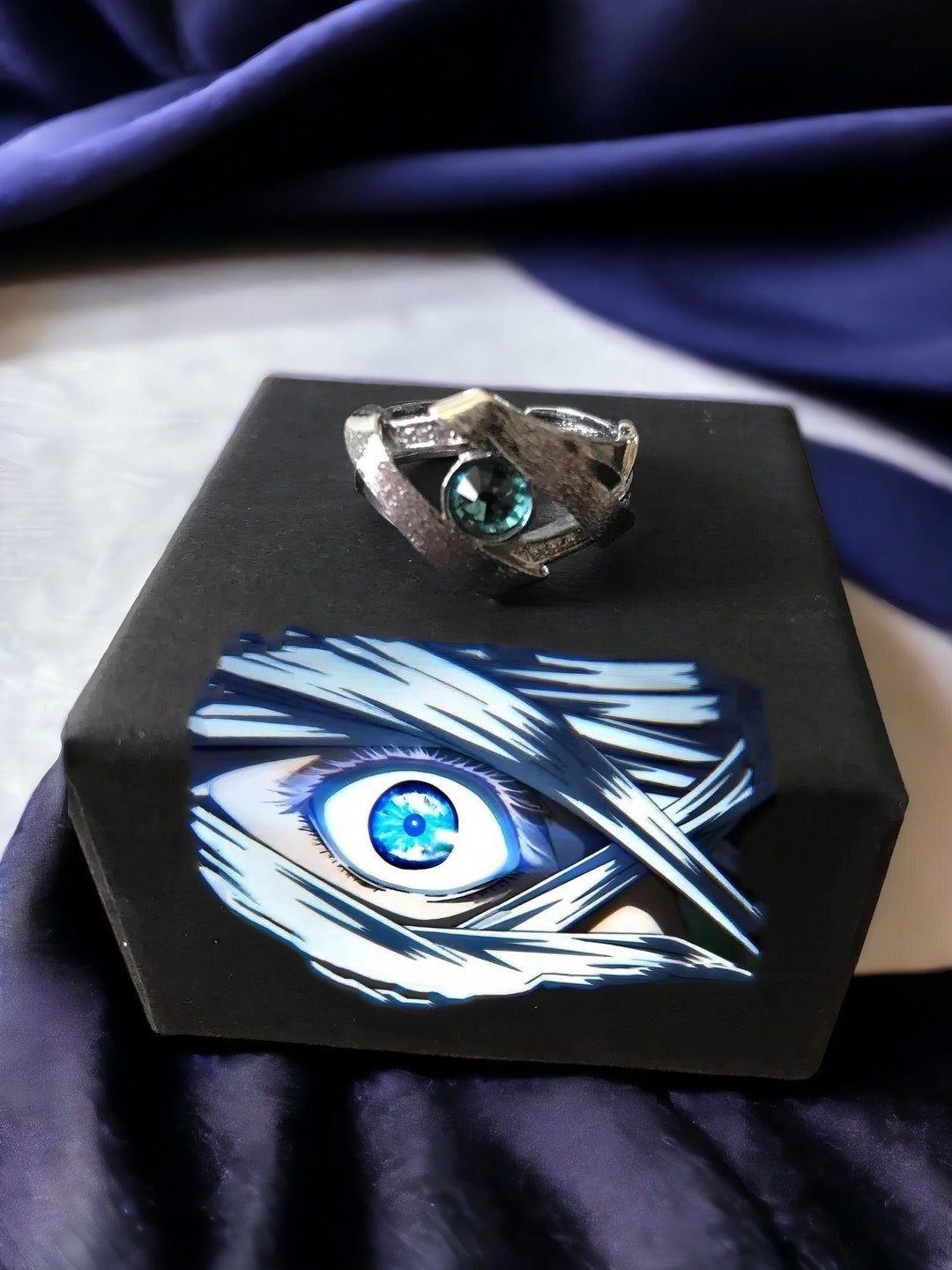 Jujutsu Kaisen-inspired Hexaocular Ring, Gojo Satoru Roleplay Ornament ...