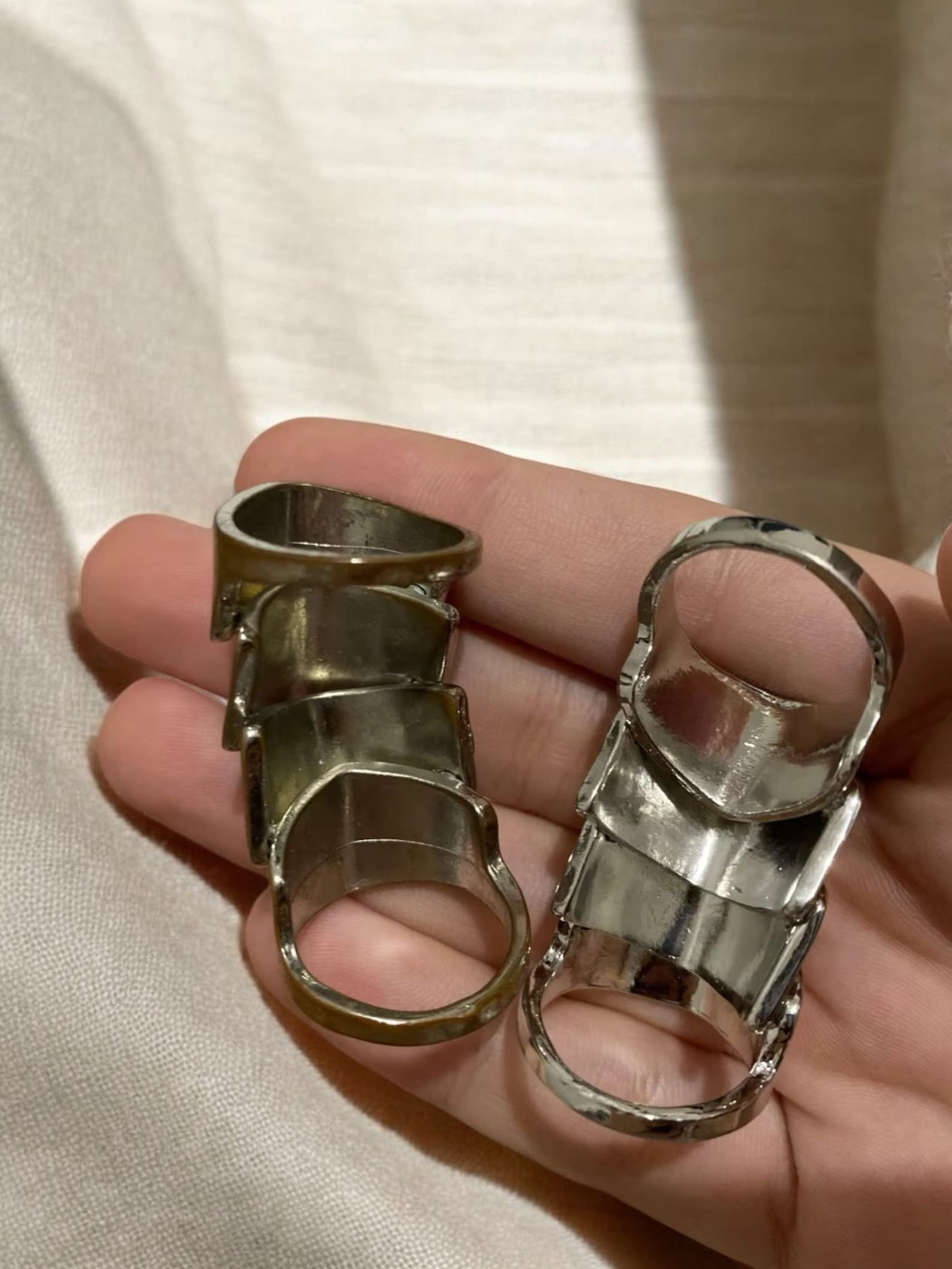 Anime Oosaki Nana Same Rings | Punk Gothic Rock Scroll Joint Armor ...