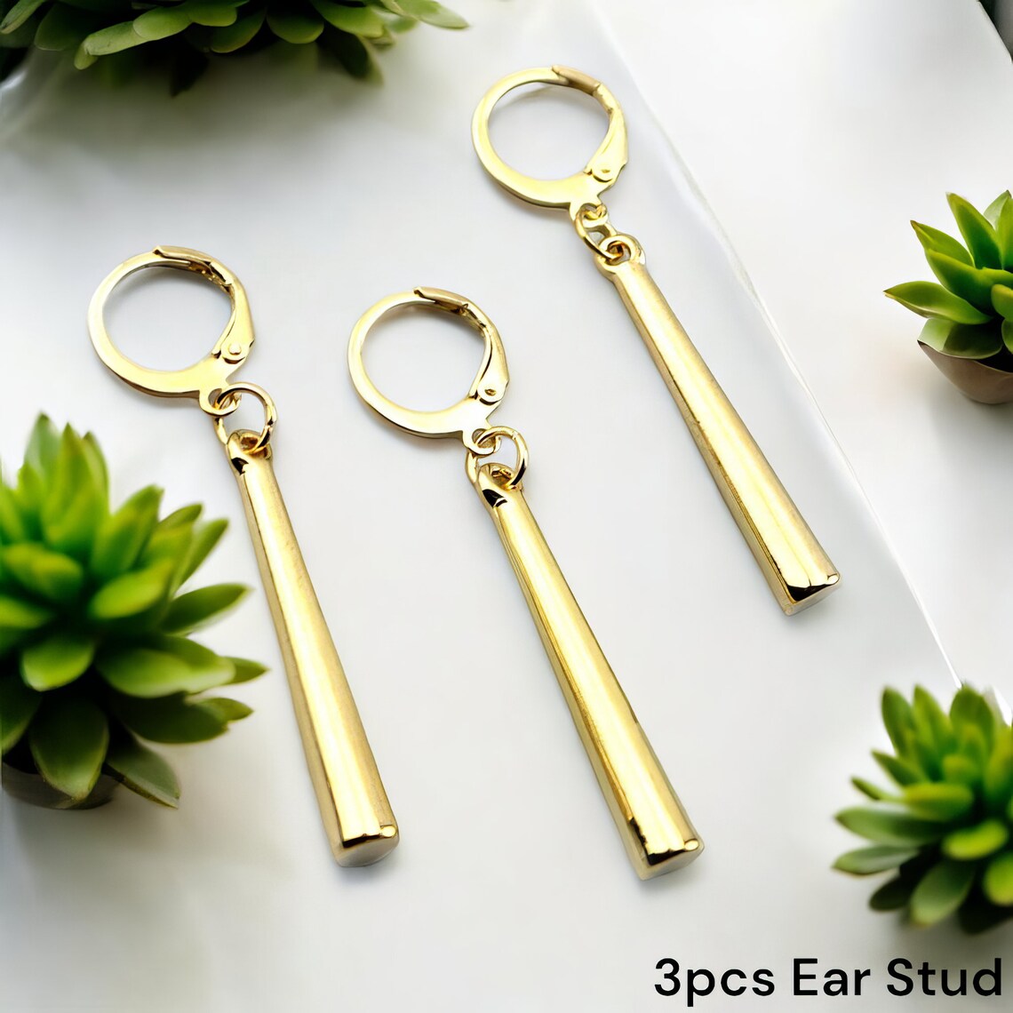 Zoro Cosplay Earrings Set | Unisex One Piece Anime Jewelry | Long ...