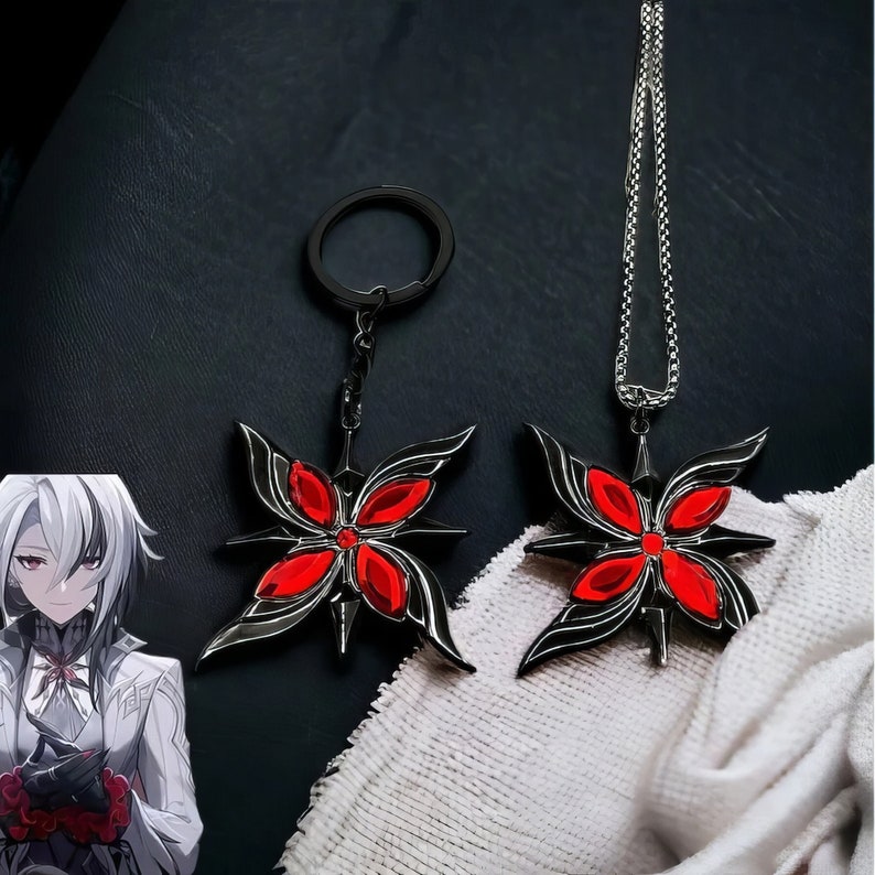 Genshin Impact Arlecchino Keychain - Fatui Harbinger Charm | the Knave ...