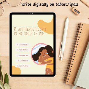 Self-love Affirmations Printable Art EDITABLE, Positive Affirmations ...