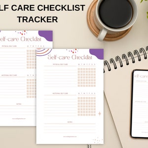 Mental Health Checklist EDITABLE, Self Care Tool, Health Planner ...