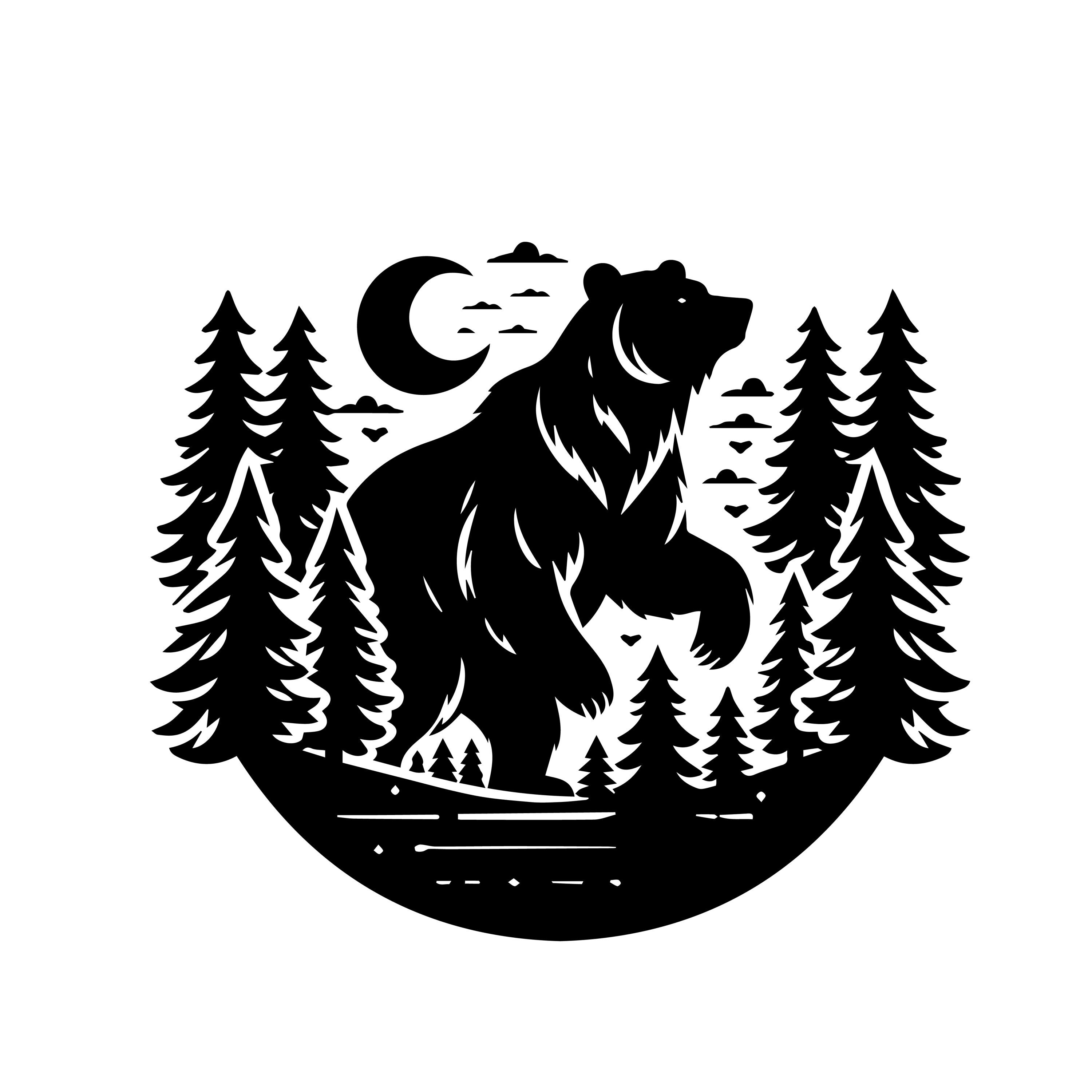 Bear Svg or Png / Grizzly Bear SVG Bundle / Bear Head Svg Cut Files ...