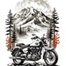 Motorcycle Scene SVG, Motor Bike Cut File Laser, Png Pdf, Motorcyclist ...