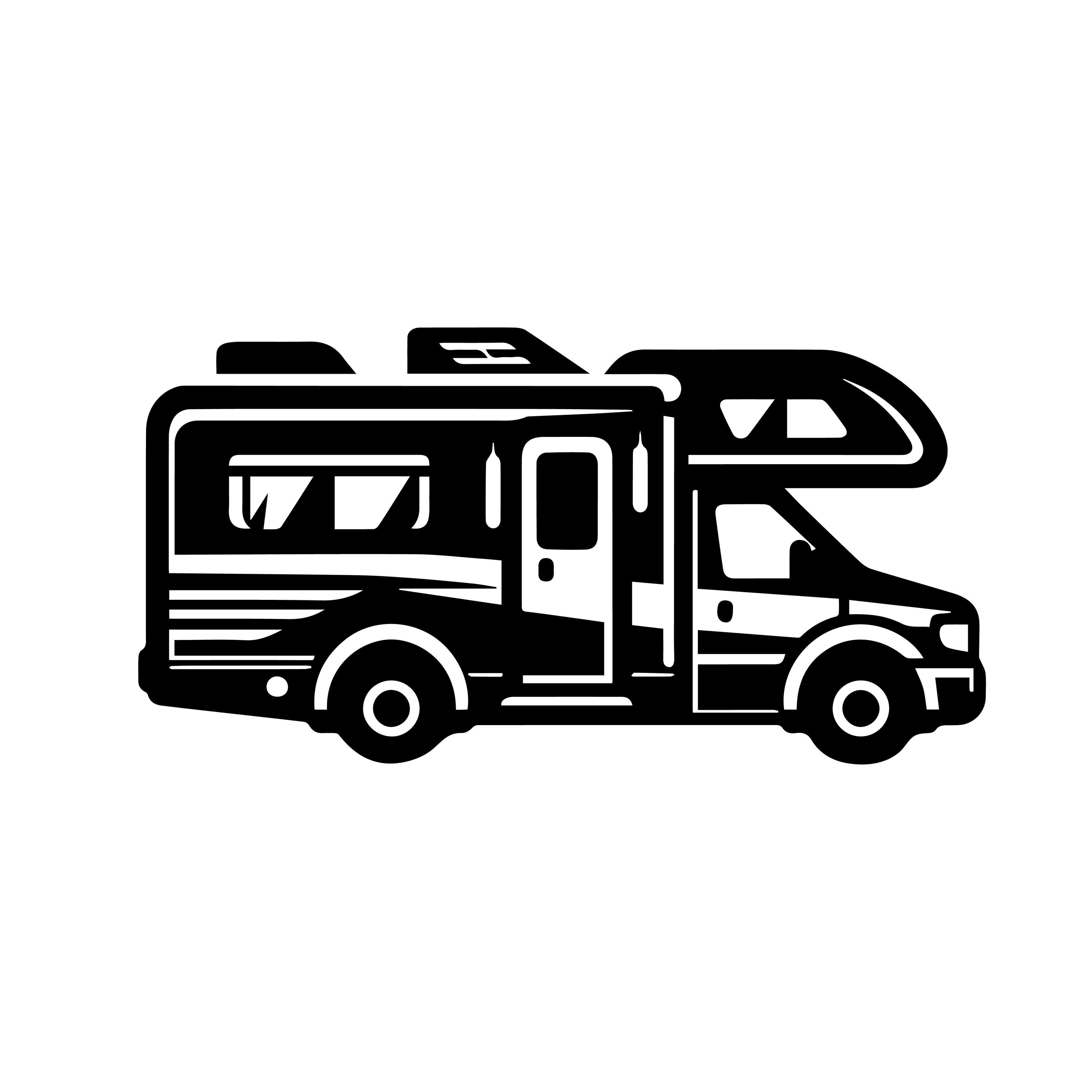 Motorhome Svg - Png - Camper - Camping - Commercial Use - Rv ...
