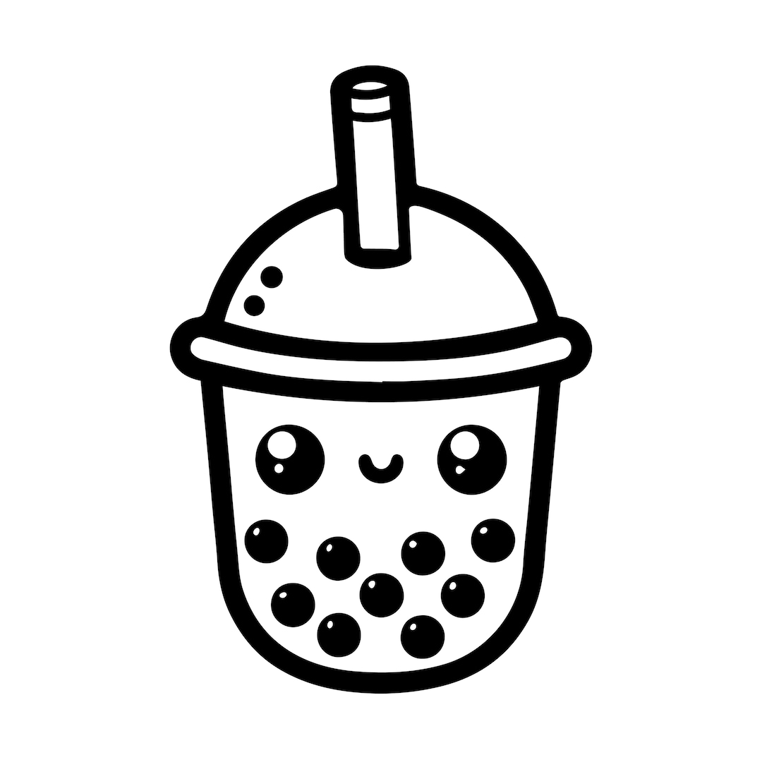 Bubble Tea SVG Boba Tea Cut File Kawaii Drink Cute Food Boba Tea Lover ...