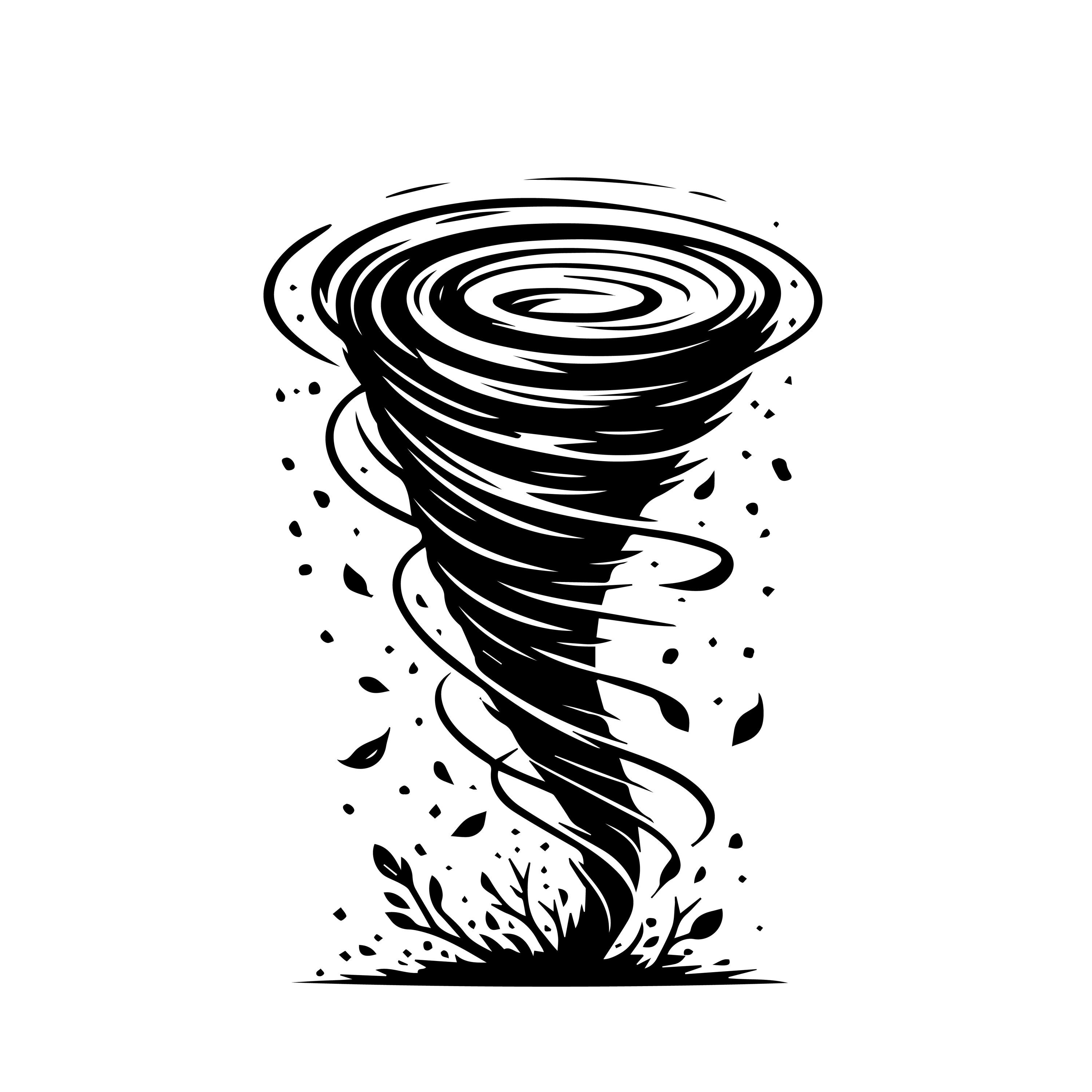 Tornado Svg -png - Whirlwind - Twister - Commercial Use - Storm ...