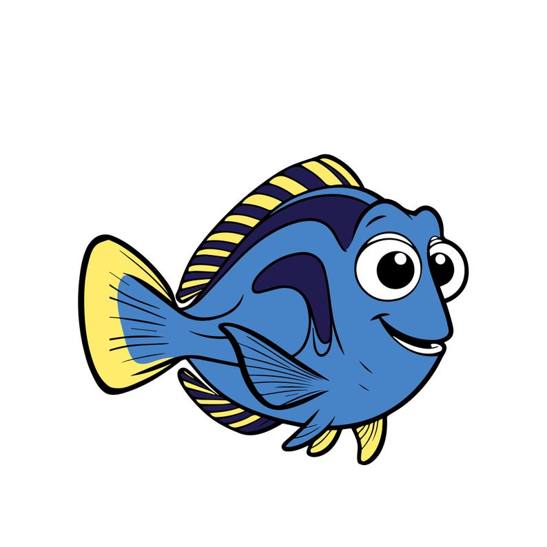 Dory SVG PNG PDF, Dory Vector - Etsy