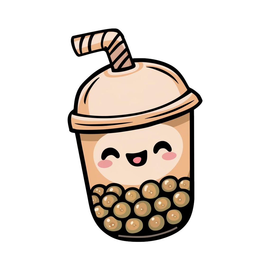 Bubble Tea SVG Boba Tea Layered Cut File Kawaii Drink Cute Food Boba ...