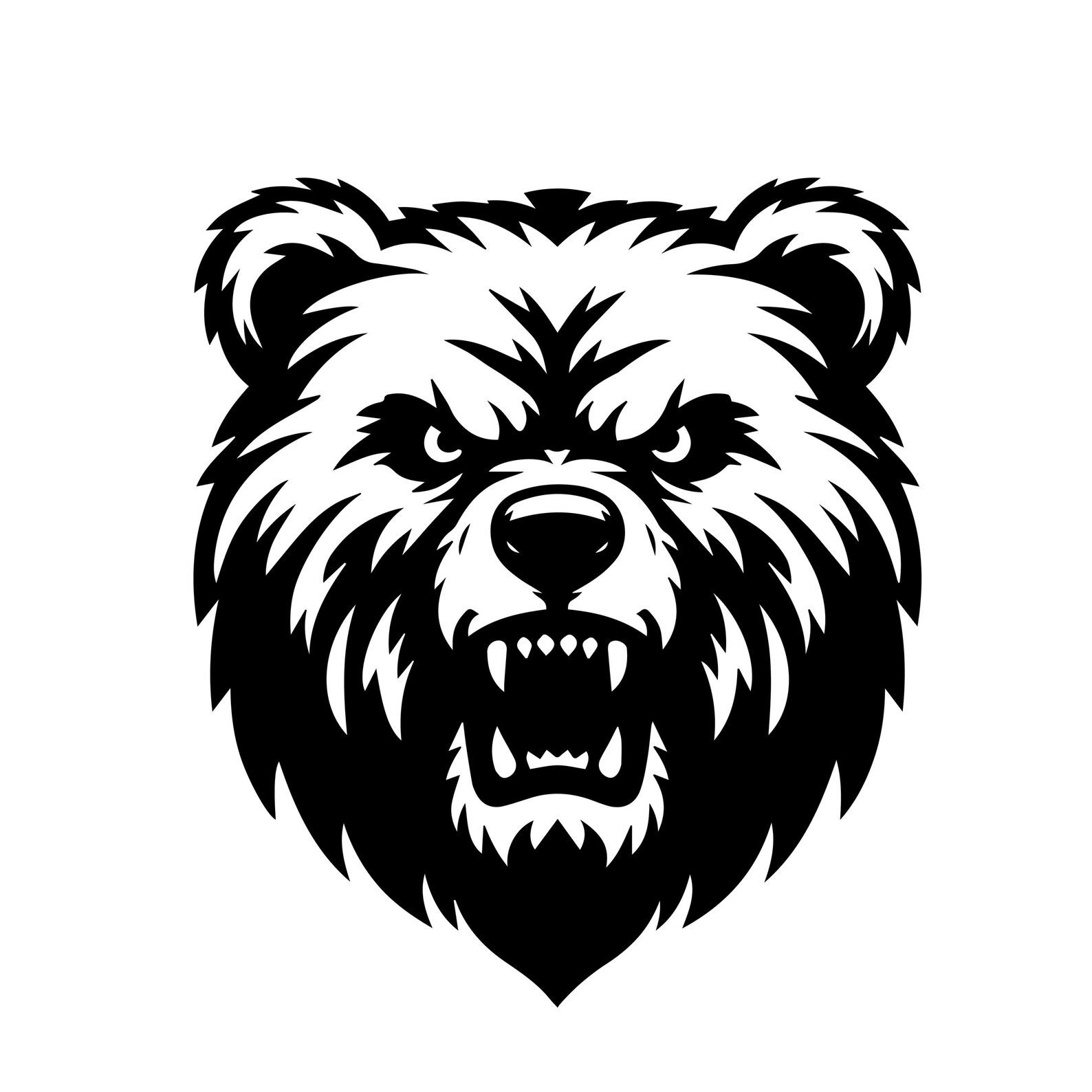 Roaring Bear Svg Png, Bear Svg, Grizzly Bear Svg, Bear Clipart, Bear ...