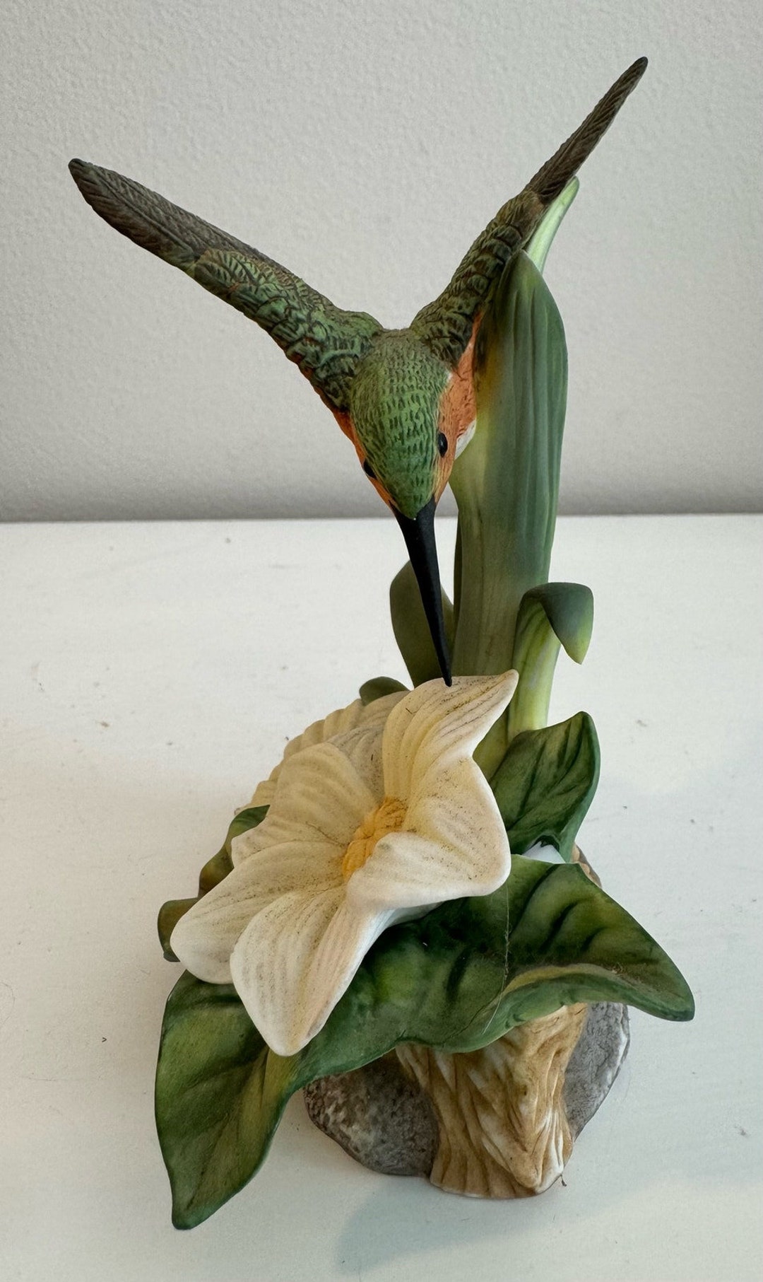 Porcelain Hummingbird 5 Tall Crystal Cathedral Ministries Club Figurine ...