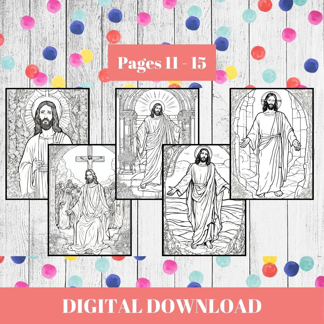 20 Easter Religious Coloring Pages, Easter Coloring Pages, Printable ...