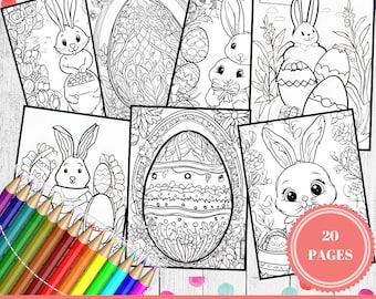 Easter Coloring Pages, 10 Printable Easter Coloring Pages for Kids ...