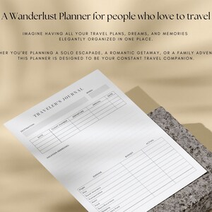 Printable Digital Travel Planner for Adventurers Gift Printable Travel ...