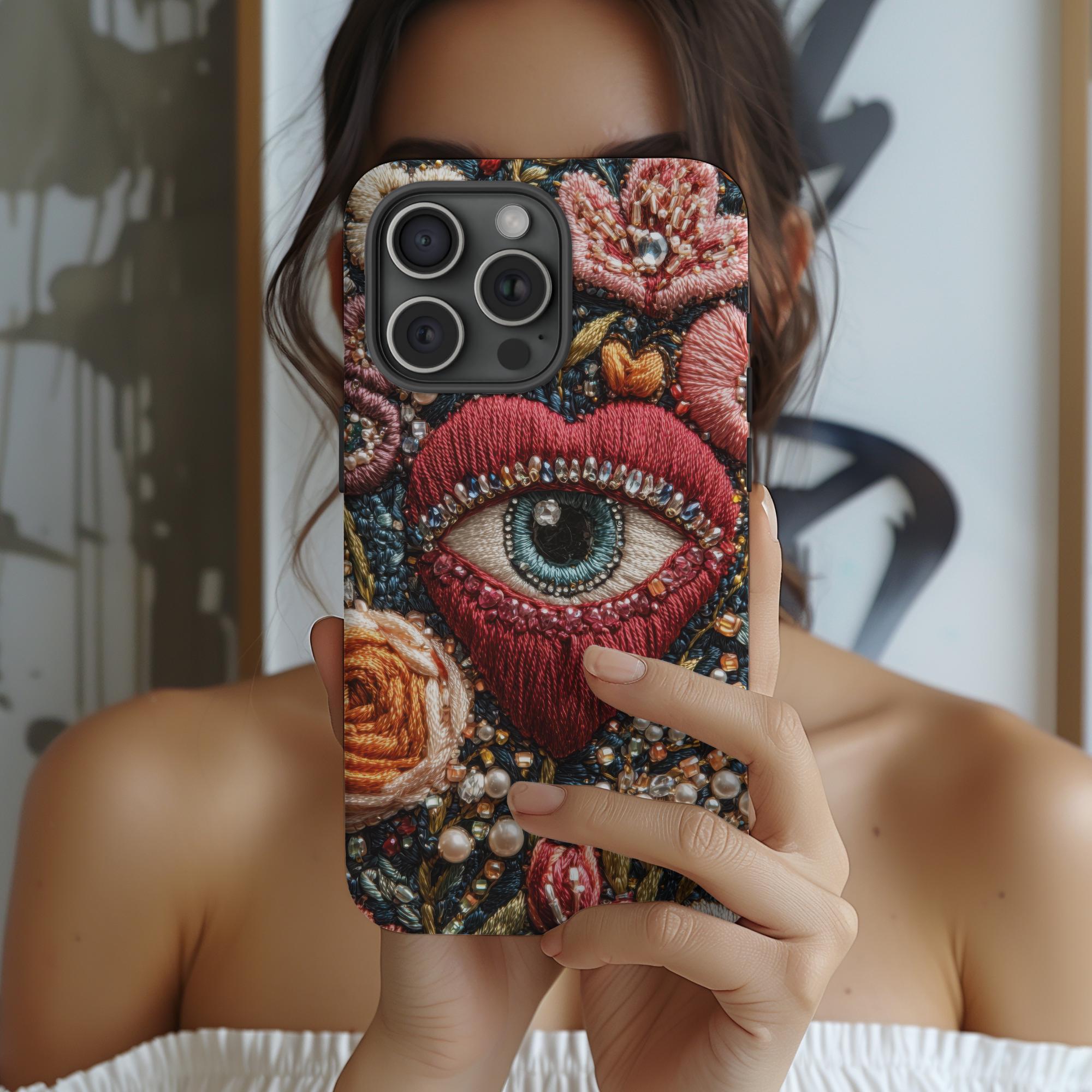 Creepy Eyes Phone Case Evil Eye Horror Grunge Cover Aesthetic Casing ...
