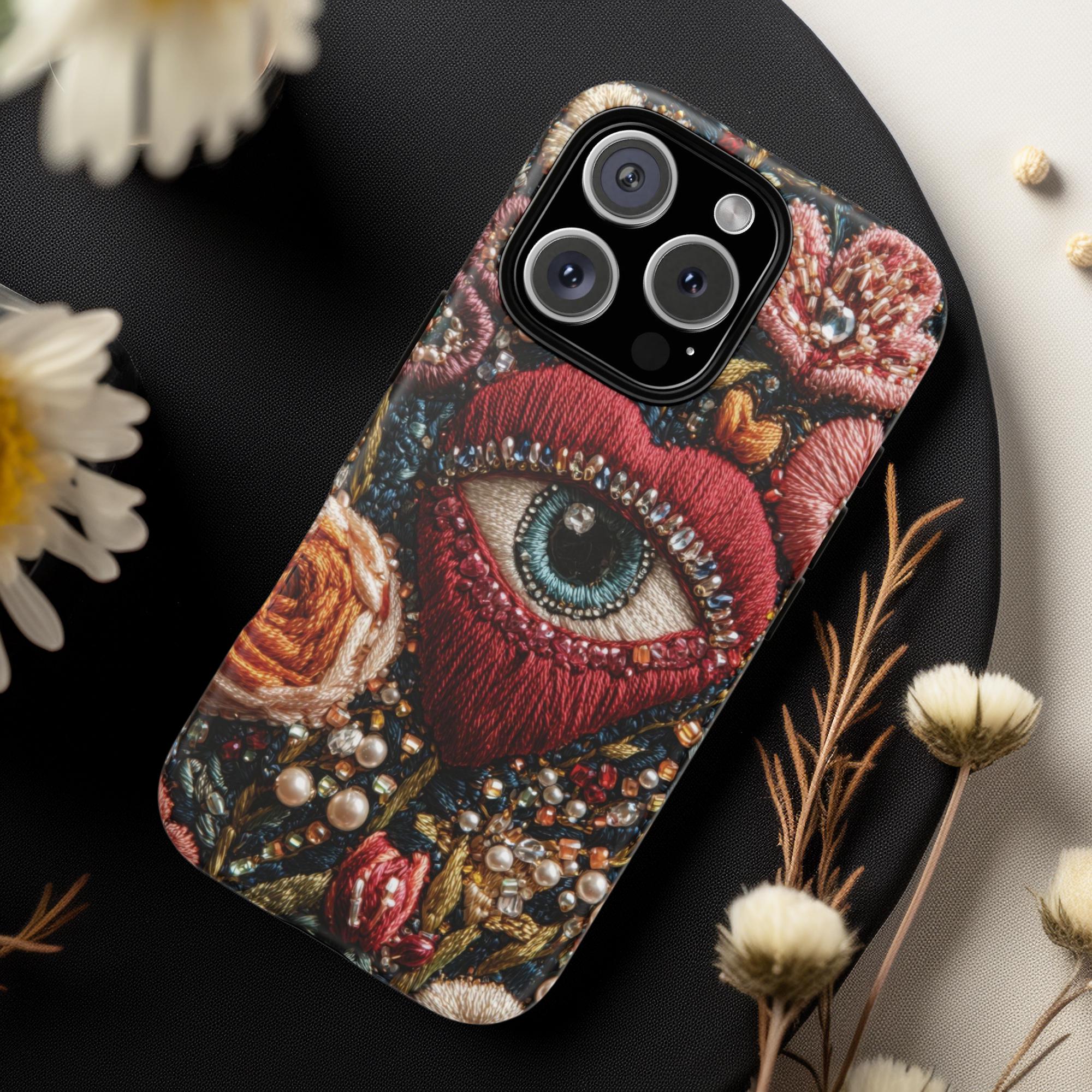 Creepy Eyes Phone Case Evil Eye Horror Grunge Cover Aesthetic Casing ...
