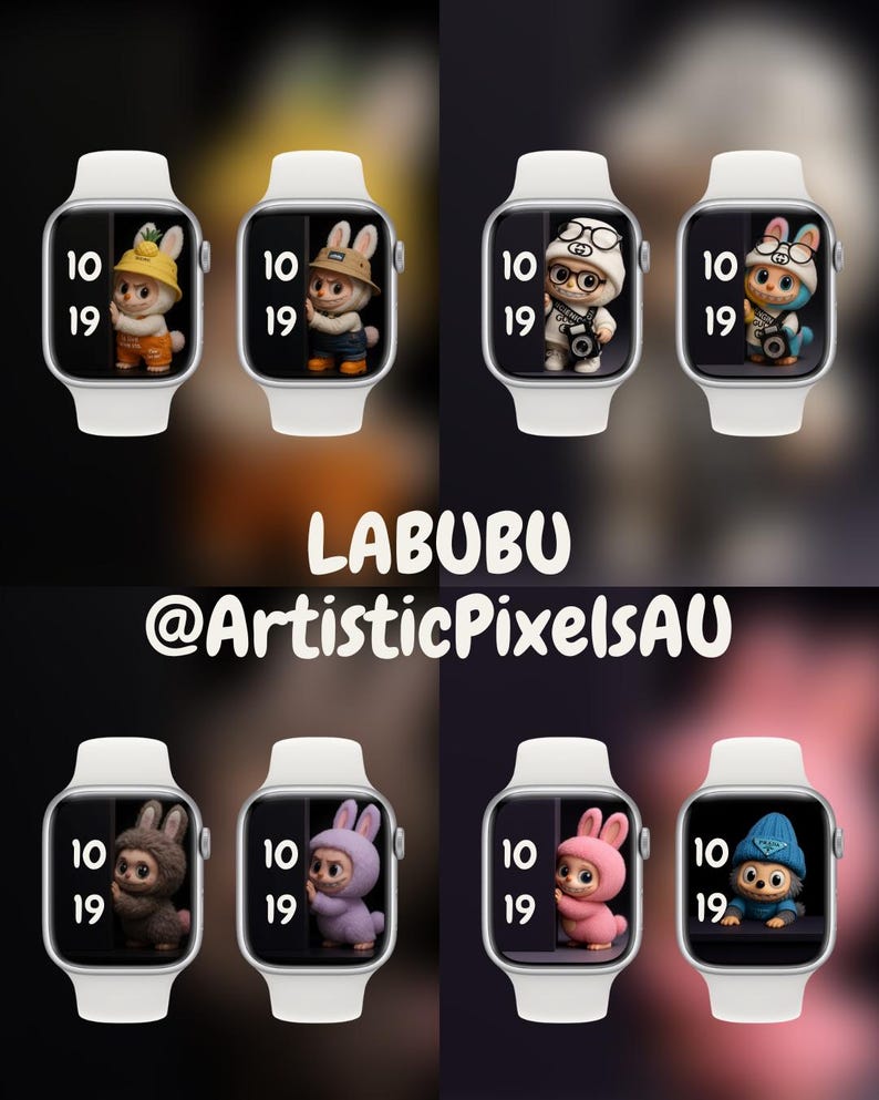 10 Labubu Series 4K Iwatch Wallpapers, Iwatch Wallpaper Illustration ...