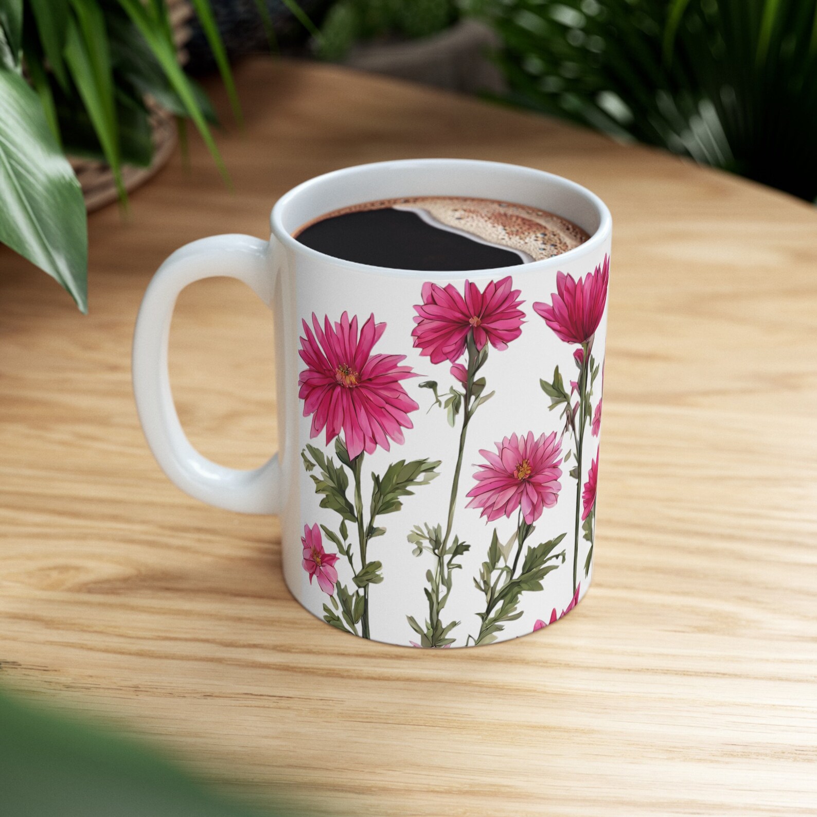 Fuchsia Flowers Mug, Fuchsia Wildflowers Mug, Spring Flowers Lover Gift ...