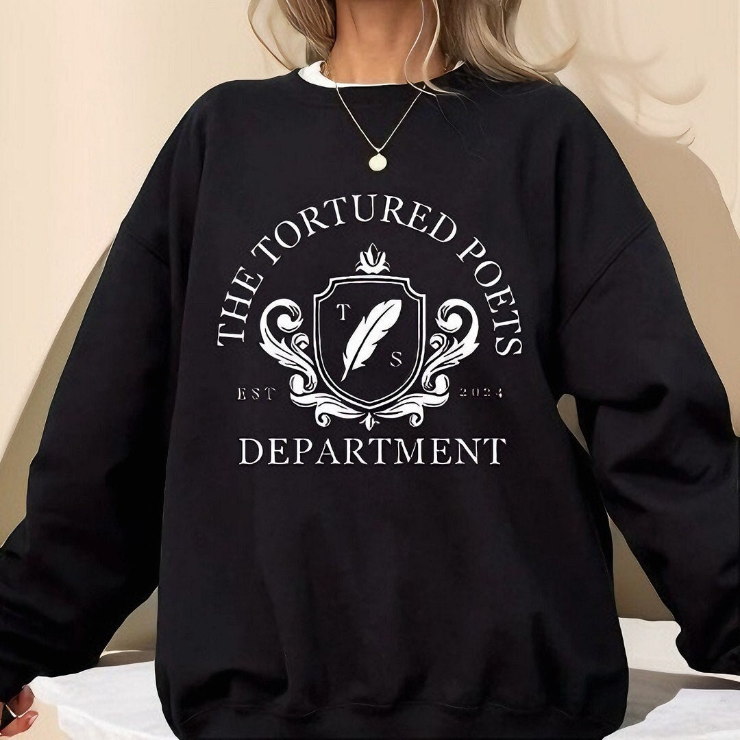 Tortured Poets Department Est 2024 Sweatshirt: Round Neck TTPD the Eras ...