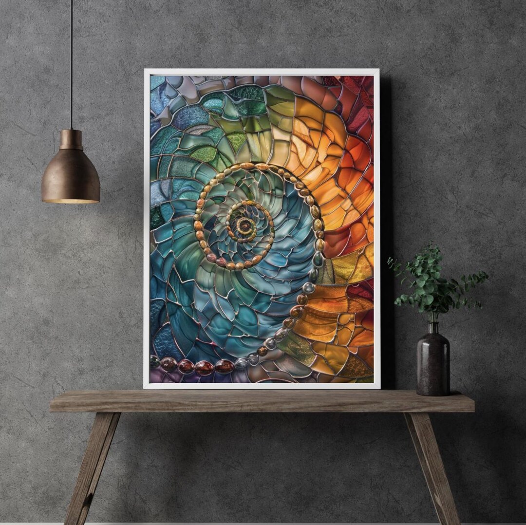 Fibonacci Wall Art, Math Posters, Wallart Abstract Poster, College Dorm ...