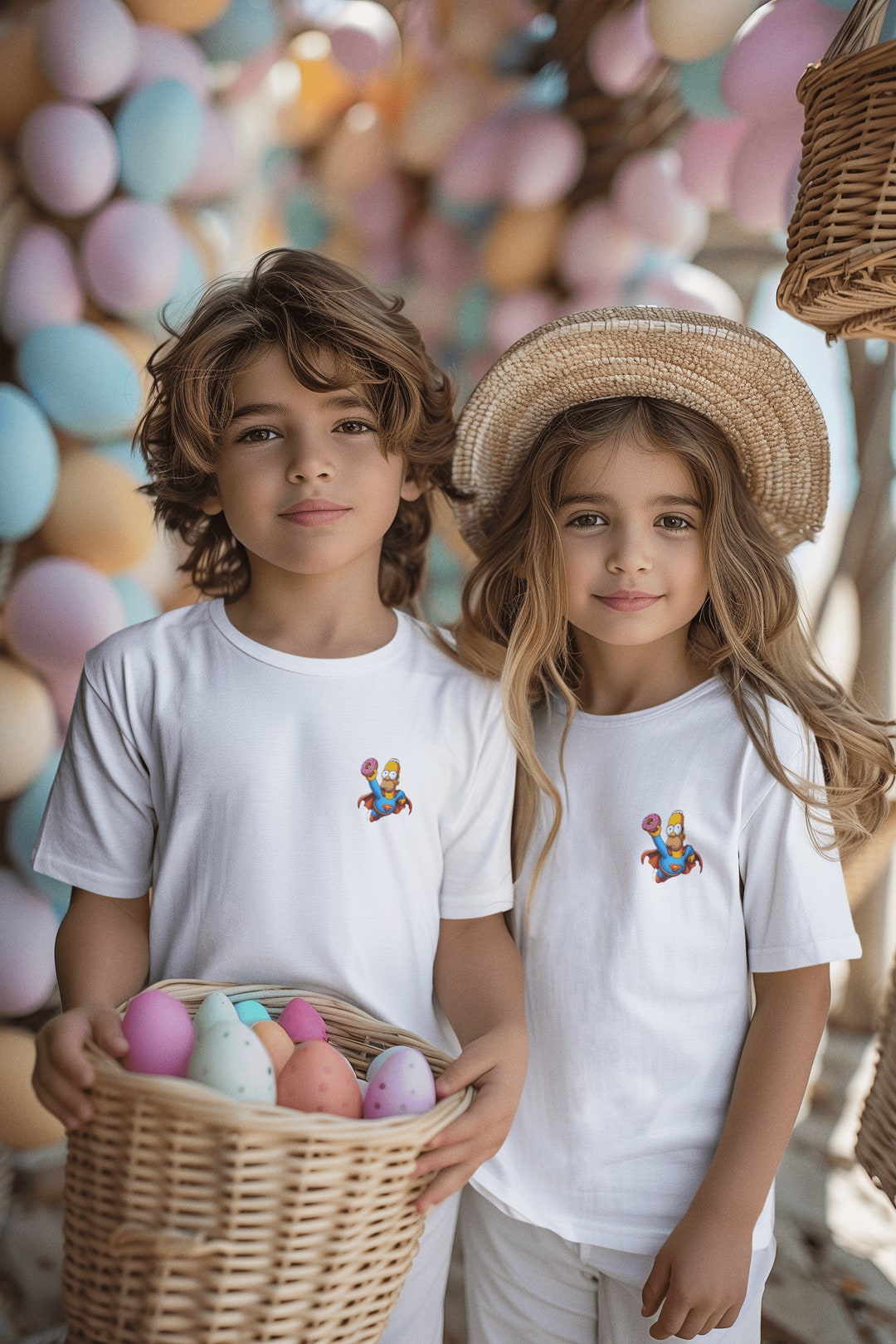 Kids Unisex Homer Simpson Superman Costume T-shirt - Etsy