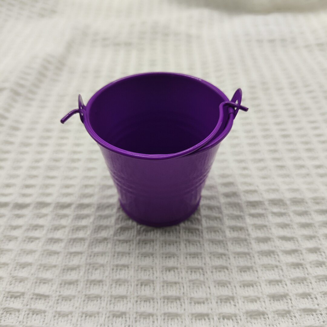 Vintage 1980/90s Purple Metal Mini Buckets - Etsy