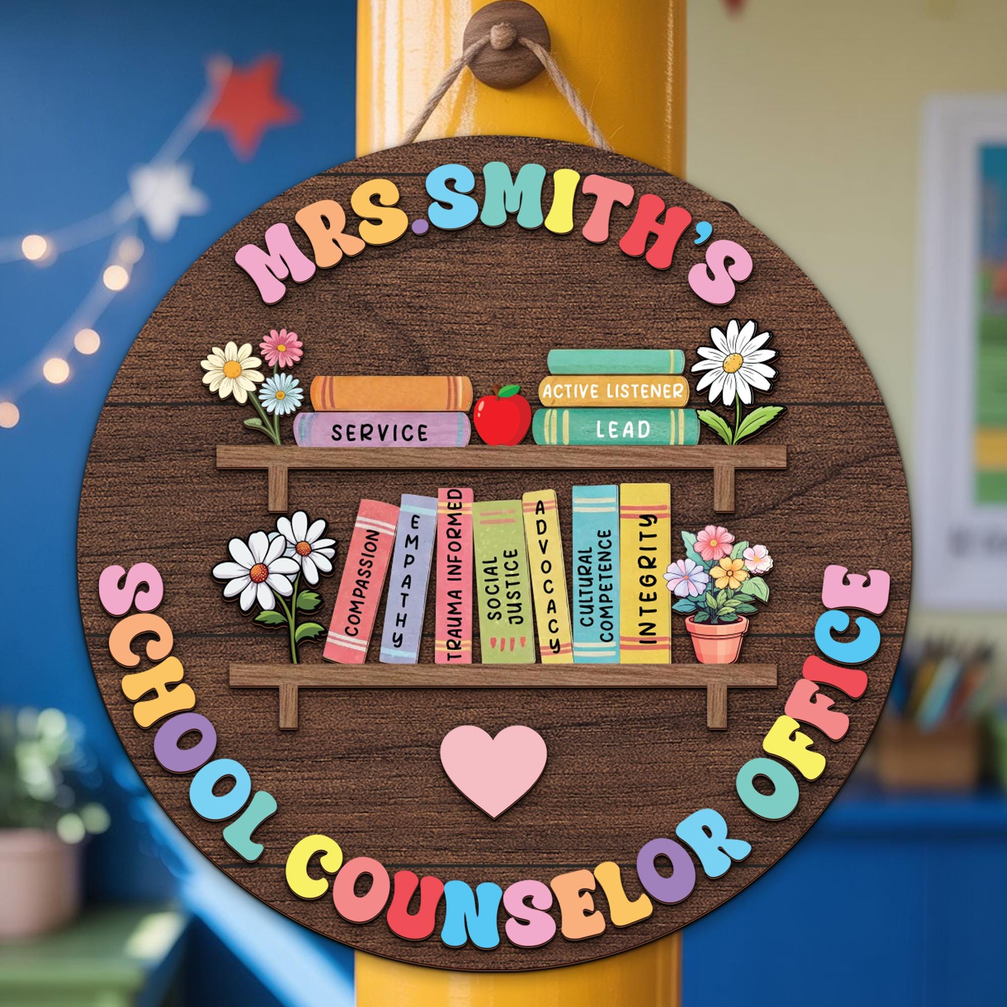 Custom 3D School Counselor Office Door Sign, School Psychologist Gift ...