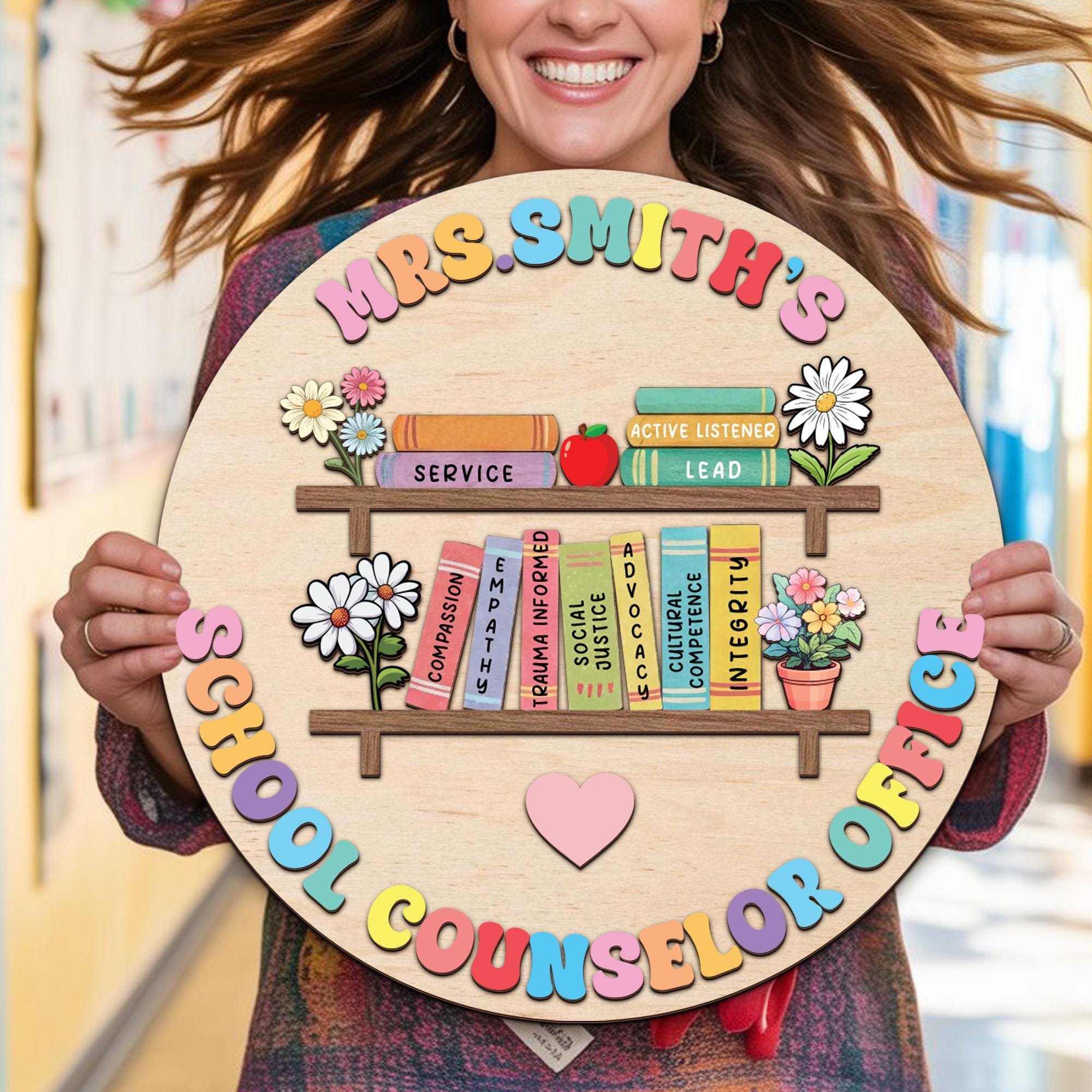 Custom 3D School Counselor Office Door Sign, School Psychologist Gift ...