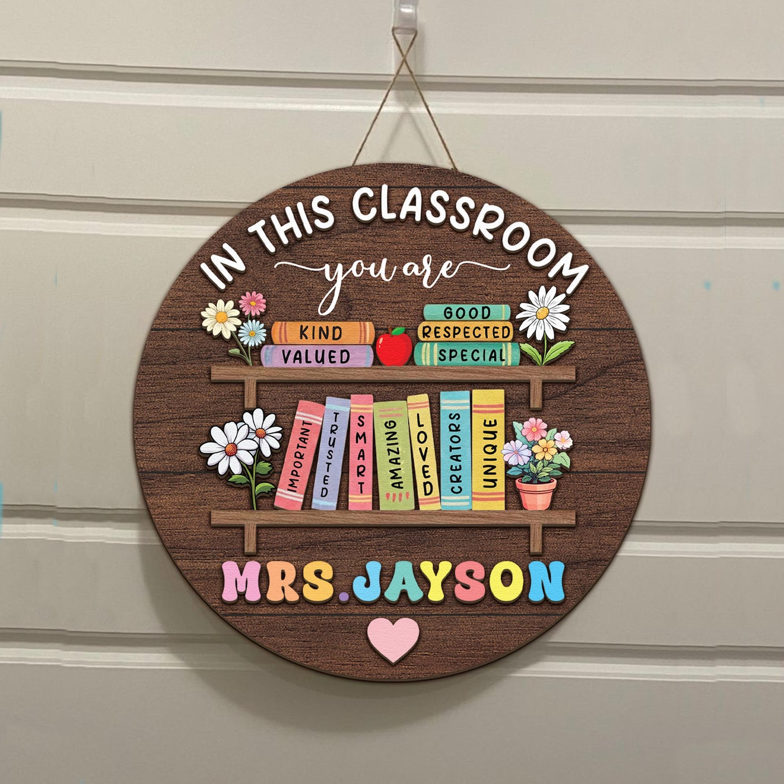 Custom Teacher 3D Door Sign, in This Classroom You Are, Teacher Door ...