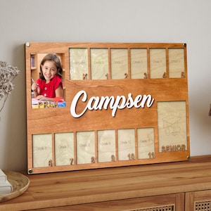 Grade School Picture Frame Custom, Pre K to Graduation School Picture ...