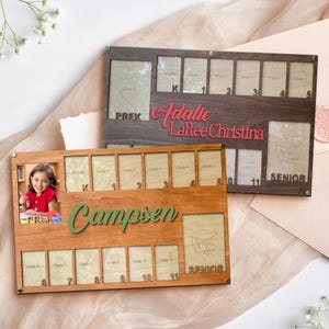 School Picture Frame Pre-k to 12, Graduation Picture Frame ...