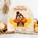 Custom Baby’s First Thanksgiving Footprint Sign, DIY First Thanksgiving ...
