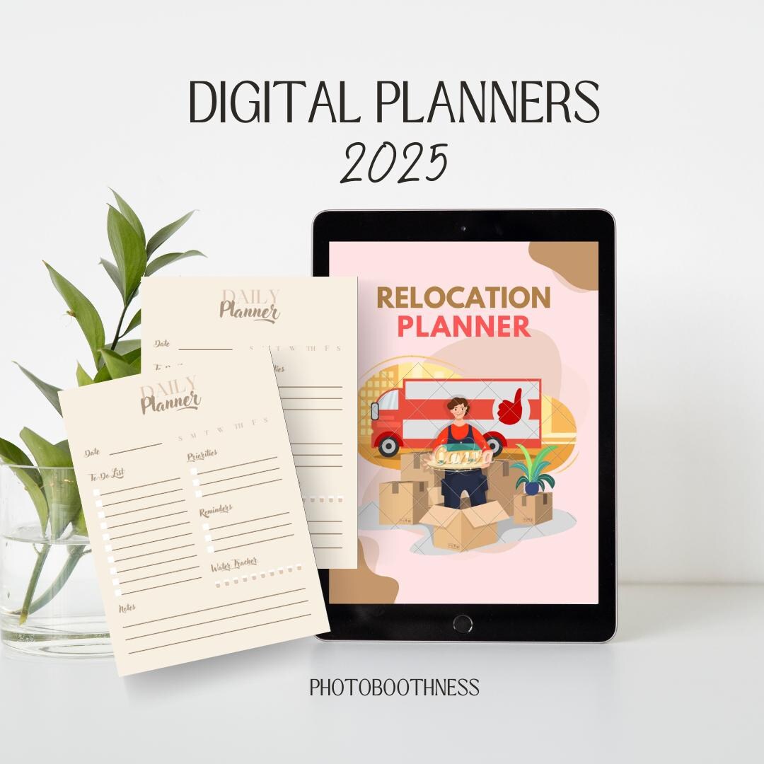 Relocation Digital Planner, Moving Planner, Digital Relocation Planner ...