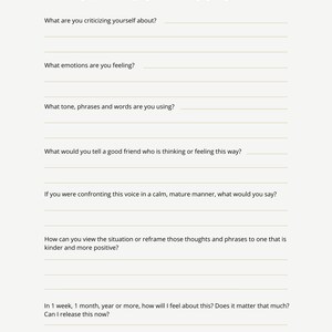 Calming Your Mind Journal / Mental Health Planner / Health Tracker ...