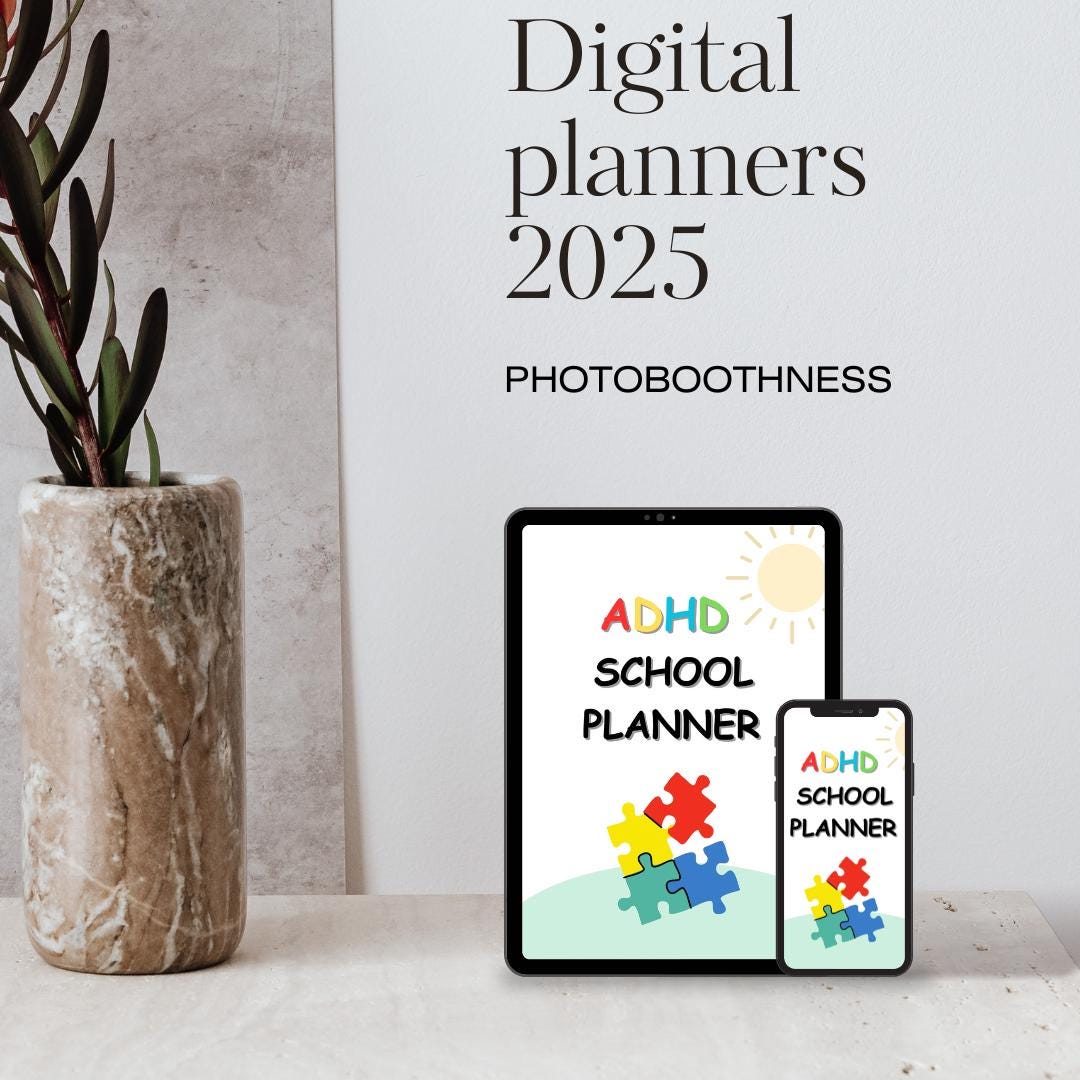 Digital Student Success Kit: Printable ADHD Planner and Organizational ...