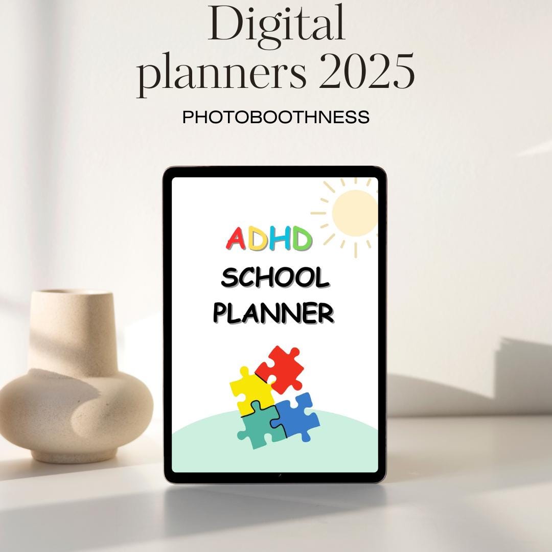 Digital Student Success Kit: Printable ADHD Planner and Organizational ...