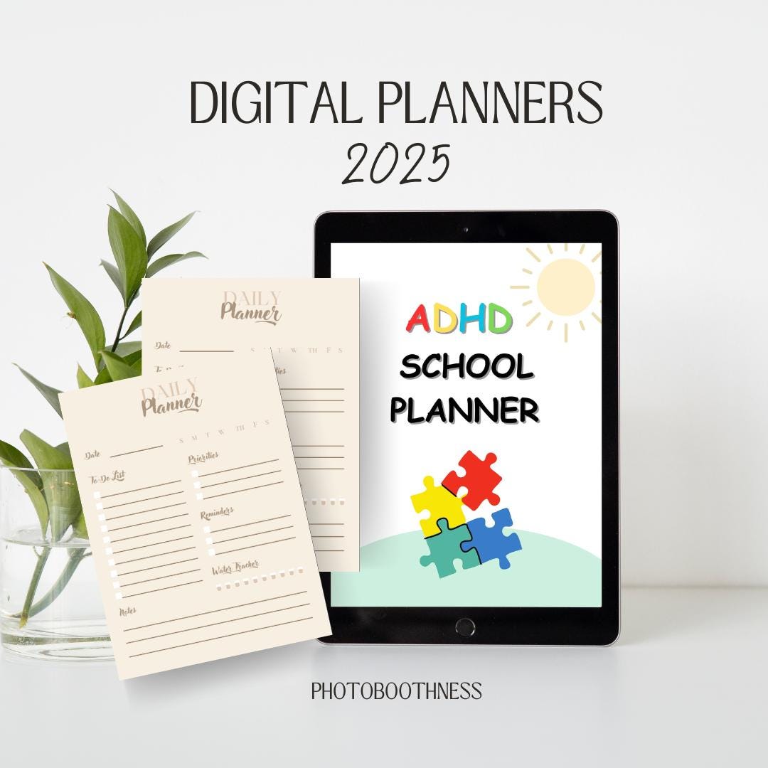 Digital Student Success Kit: Printable ADHD Planner and Organizational ...