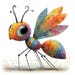 Quirky Rainbow Bug Clipart, 13 High Quality Watercolour Insect Ephemera ...