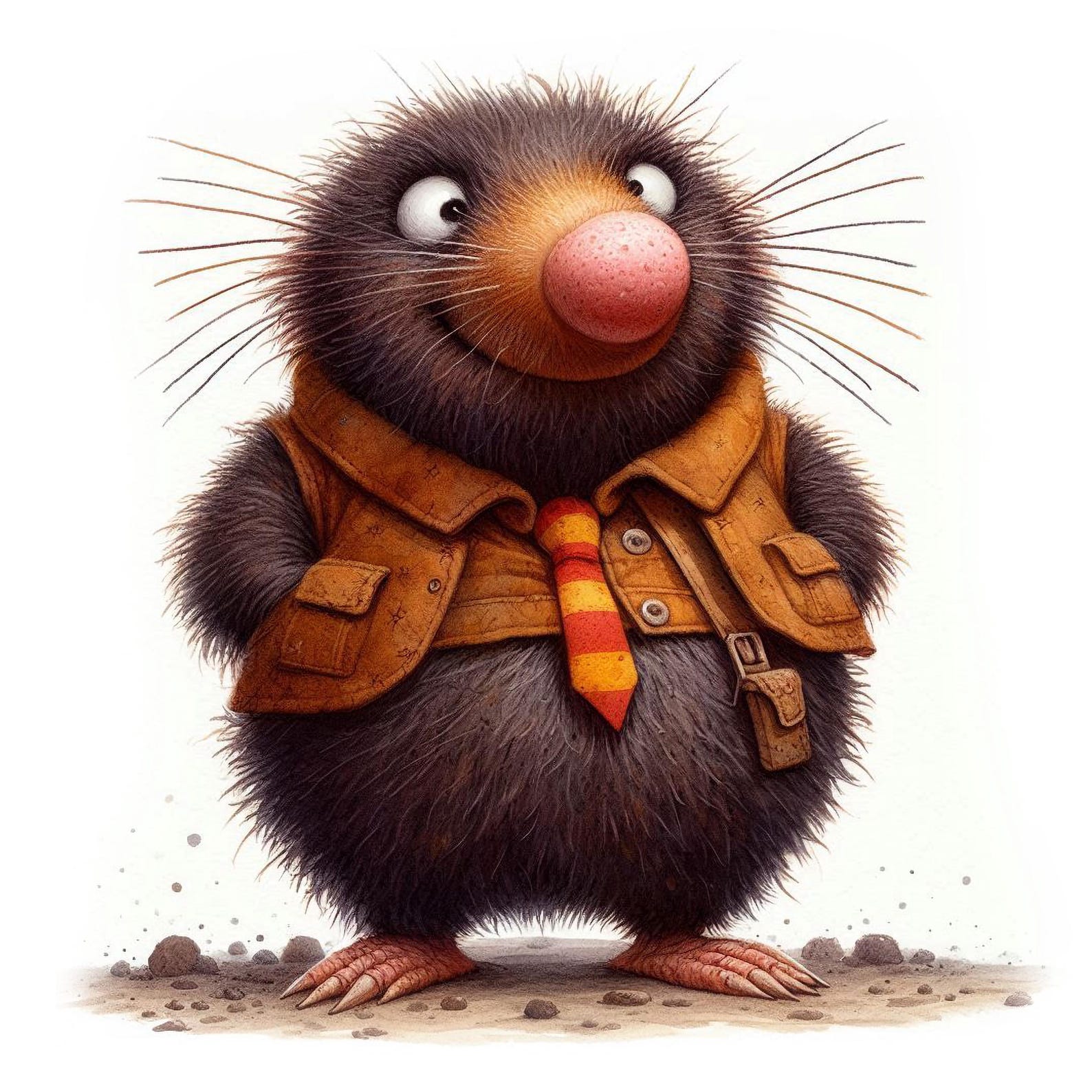 Funny Mole Clipart, 10 High Quality Jpgs, Whimsical Animal Images ...