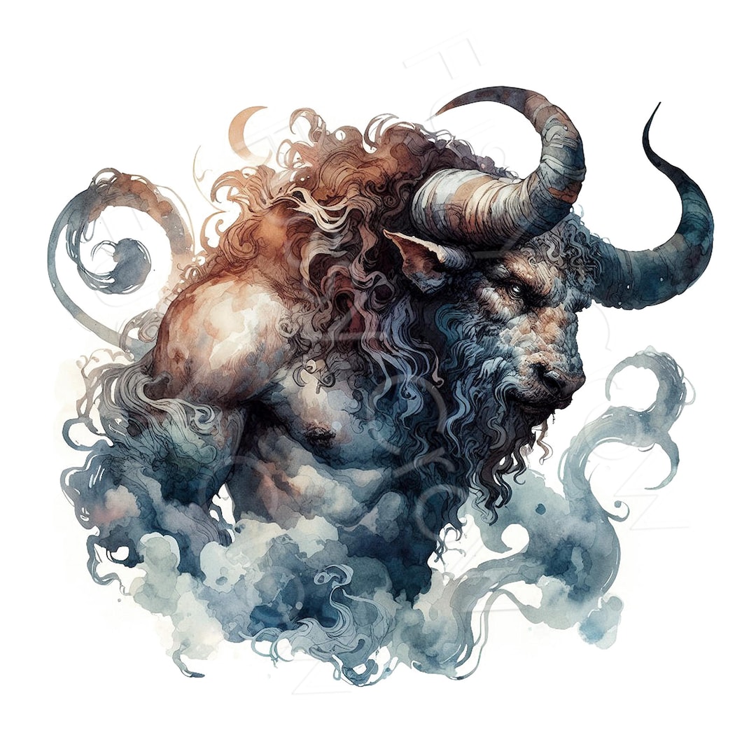 Minotaur Clipart 10 High Quality Watercolour Greek Mythology Monster ...
