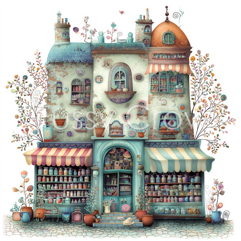 Whimsical Apothecary Shop Clipart, 14 High Quality Watercolour Jpgs ...